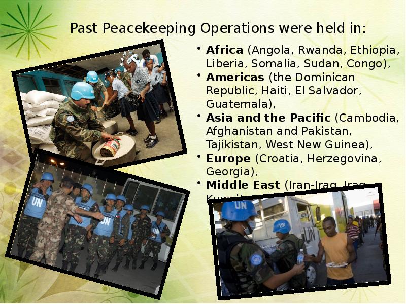 The United Nations Peacekeeping forces