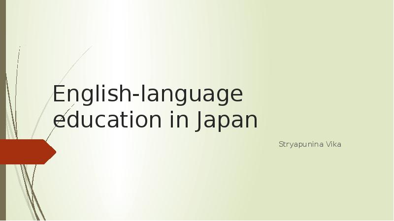 English-language education in Japan