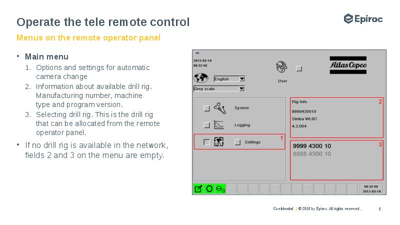 Tele remote control