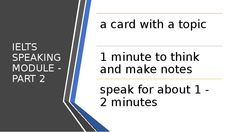 Lecture 4: IELTS SPEAKING