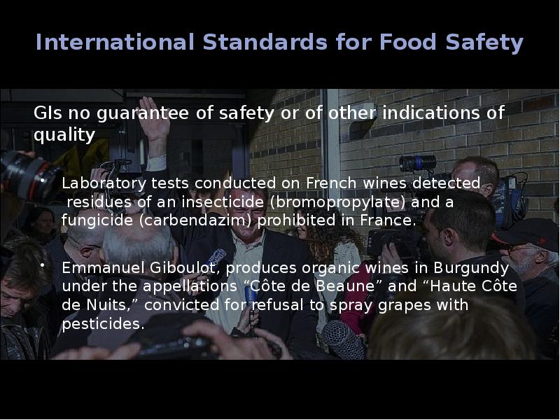 Geographical Indications, Food Safety, and S ustainability Challenges and