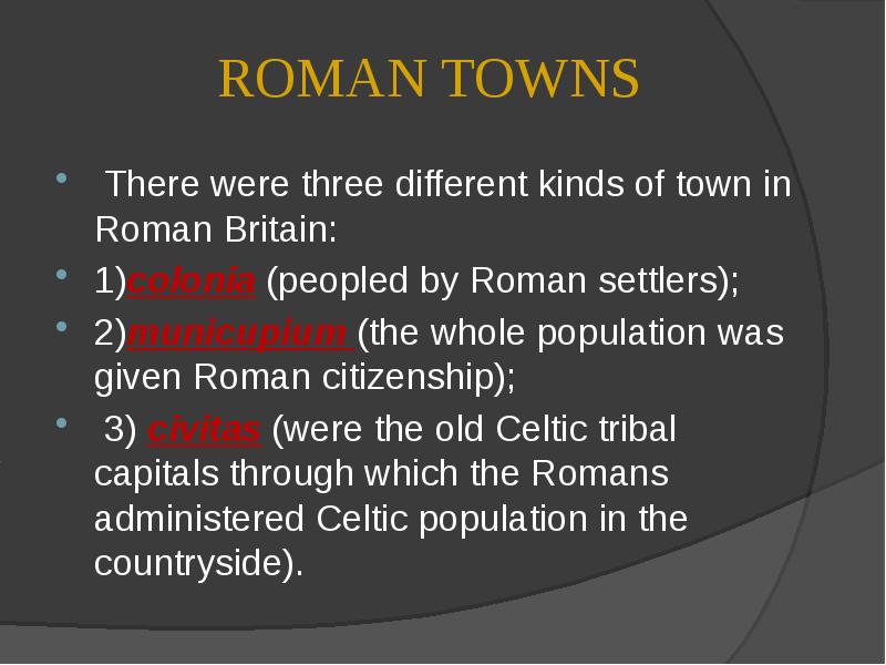 The Roman period in english history