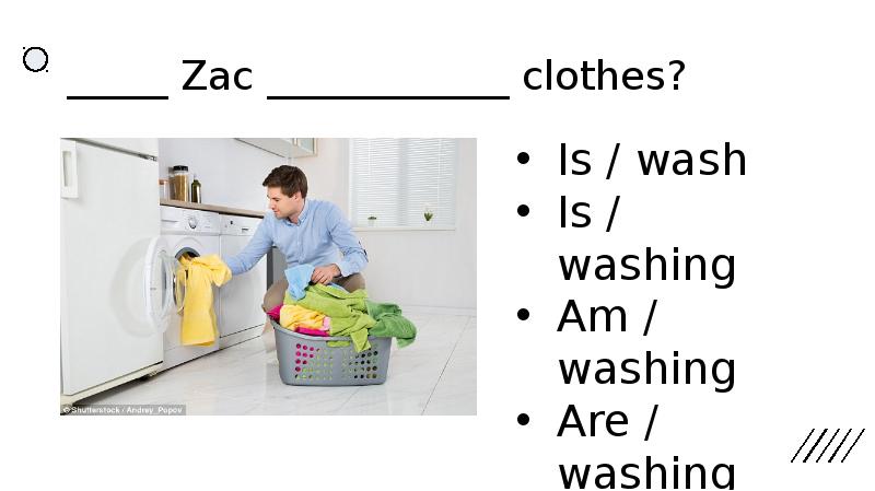 Present continuous tense